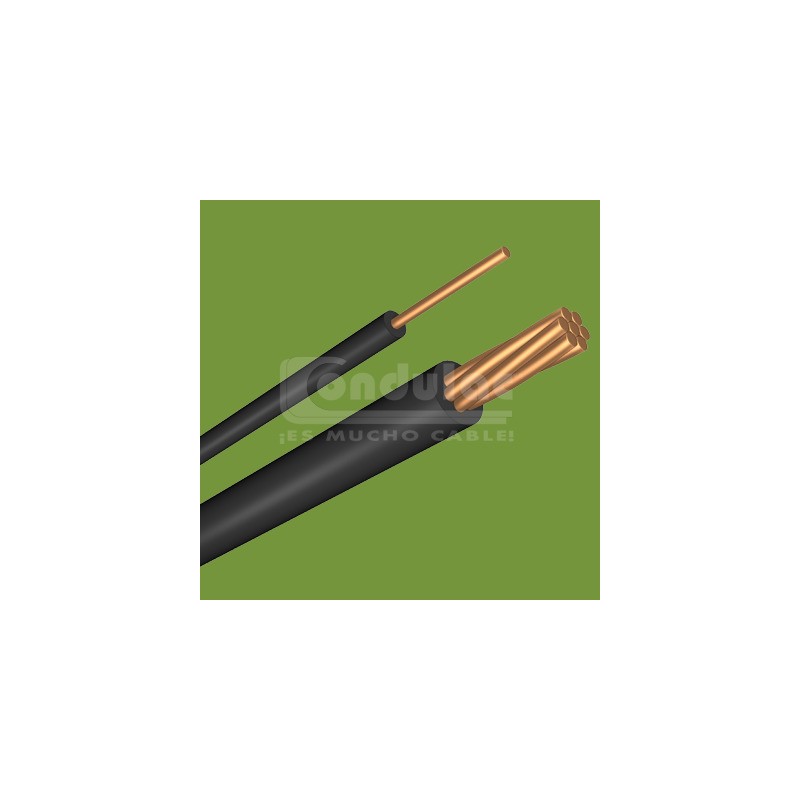 CABLE CON AISLAMIENTO TIPO THW 8 AWG, 90° 600V. COLOR ROJO MCA. CONDULAC