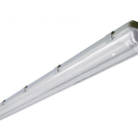 LUMINARIA 2X32W FLUORESCENTE 127V 6500K A PRUEVA DE VAPOR IP65 TISHMAN