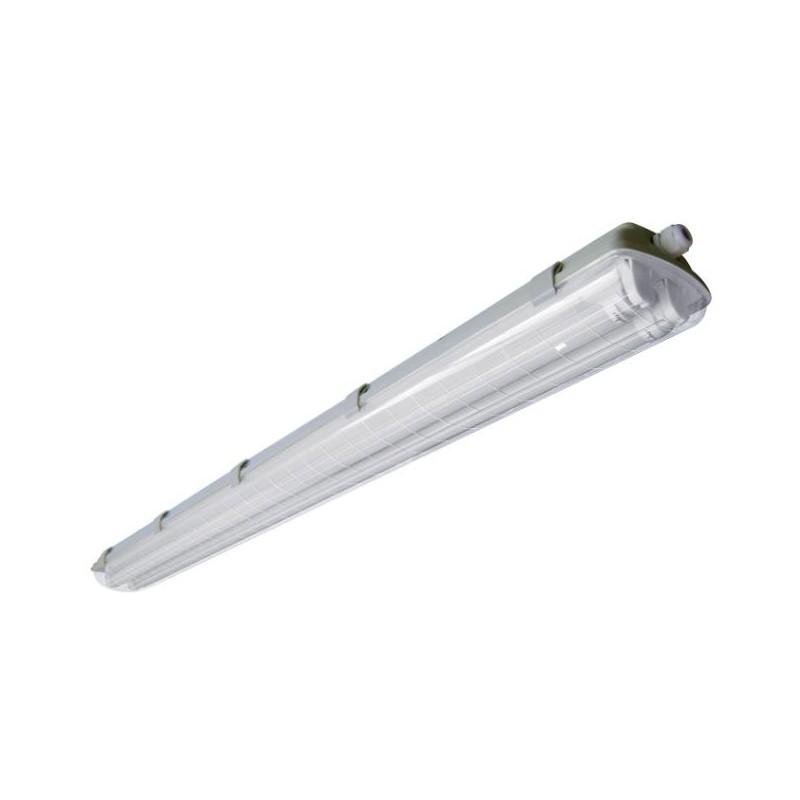LUMINARIA 2X32W FLUORESCENTE 127V 6500K A PRUEVA DE VAPOR IP65 TISHMAN