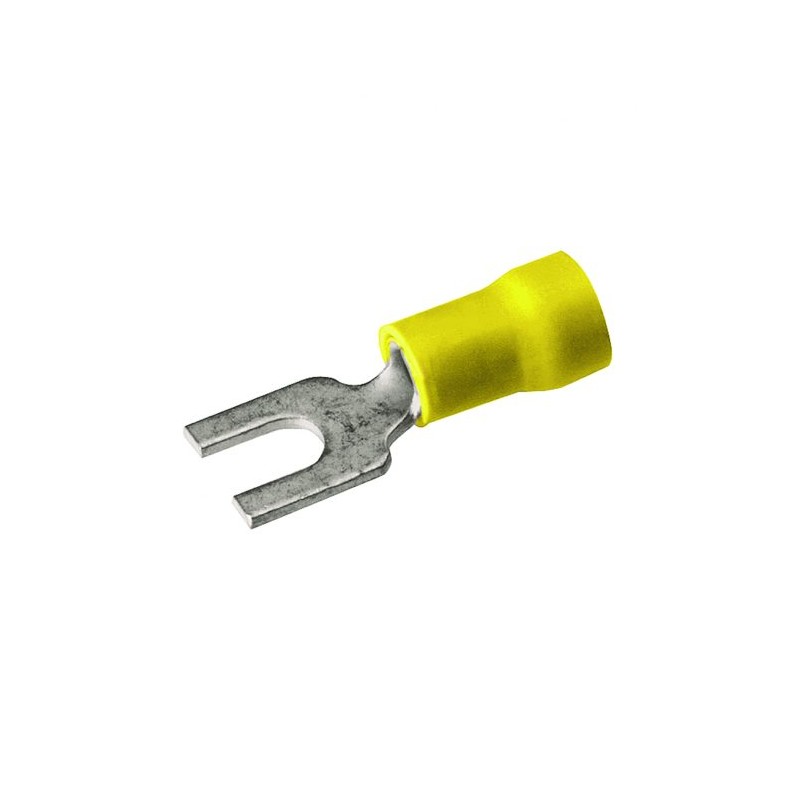 Zapata Terminal Espada Ais. De Vinilo Amarillo Tor. 5/32 Cal. 12-10 Awg ...